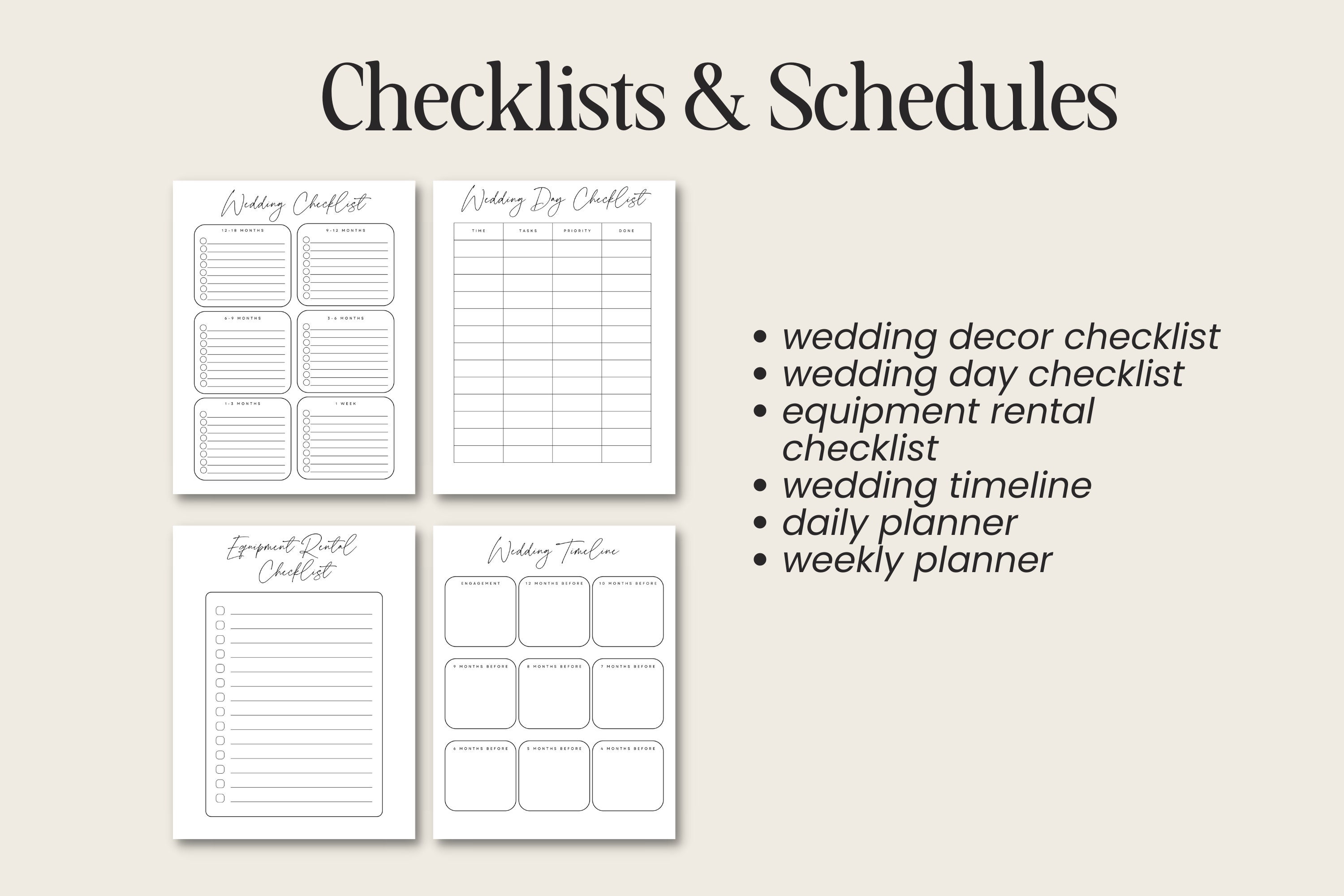 Wedding Planner Checklist PDF | Wedding Planner Guides | Dream Wedding ...