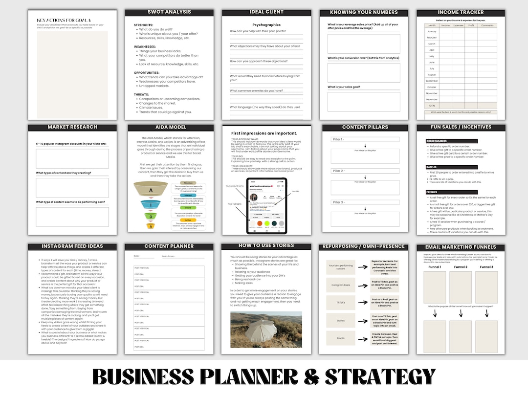 Printable Startup Business Plan Business Plan Printable Business Plan ...