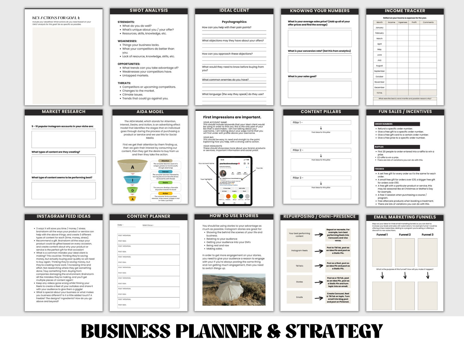 Printable Startup Business Plan Business Plan Printable Business Plan ...