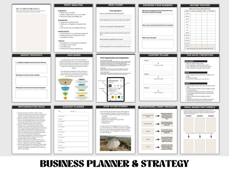 Printable Startup Business Plan Business Plan Printable Business Plan ...