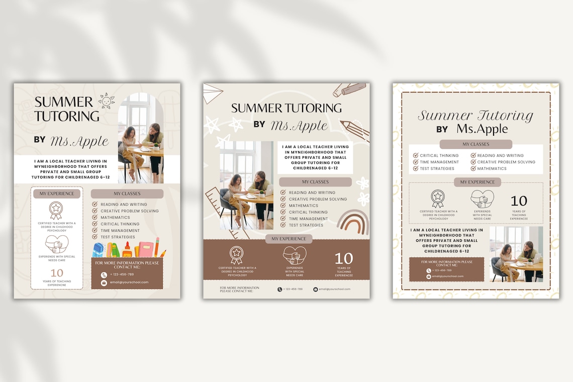 Tutoring Flyer Template | Tutoring Flyer | Tutoring Service | Summer ...