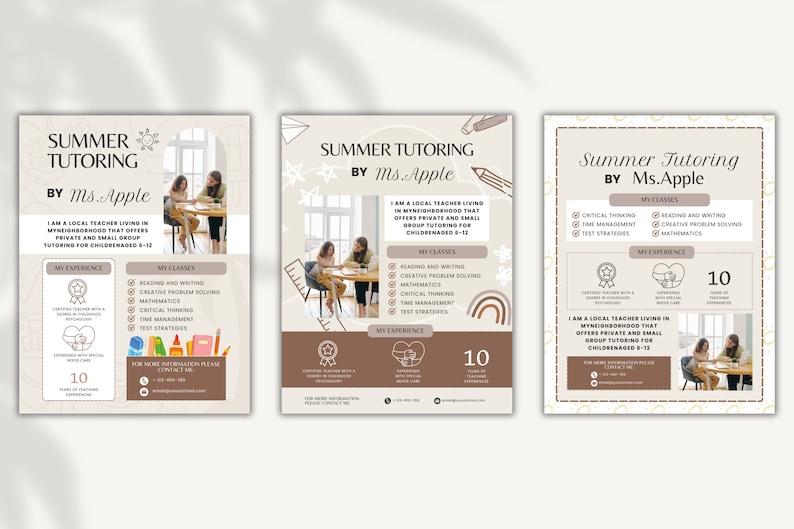 Tutoring Flyer Template | Tutoring Flyer | Tutoring Service | Summer ...