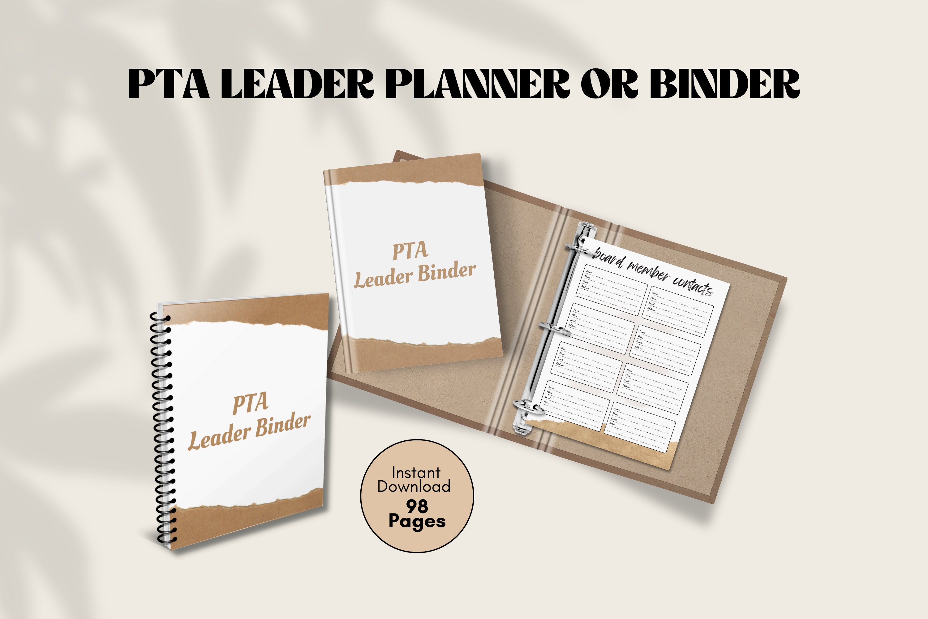 School PTA | Parent Teacher | PTA Planner | PTA Binder | Pta Flyer ...