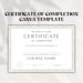 Printable Certificate of Completion | Certification of Completion ...