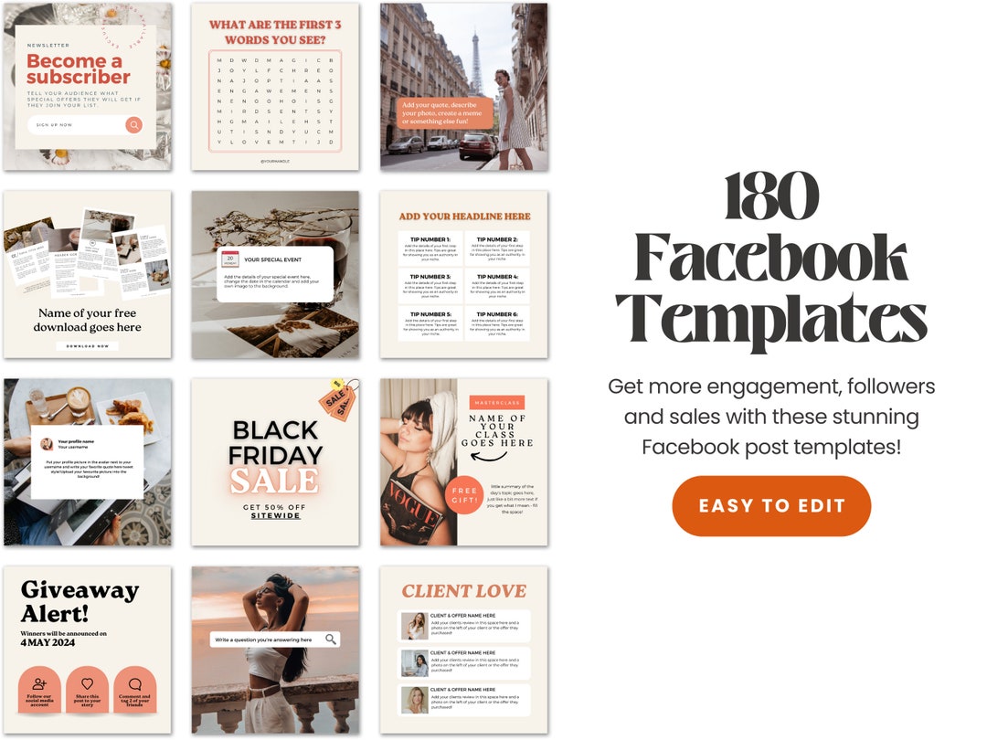 Facebook Post Template | Facebook Posts Templates | Facebook Post ...