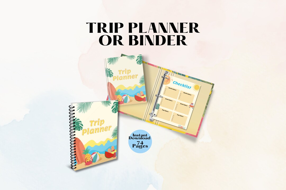 Printable Trip Planner Family Trip Planner Travel Trip Planner Vacation ...