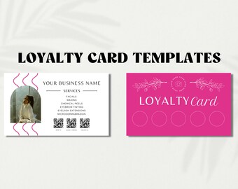 Loyalty Card Template Editable Loyalty Card Custom Loyalty Cards ...