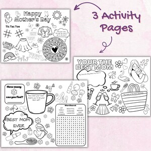Mother's Day Activities Printables | Mother's Day Printable Activities ...
