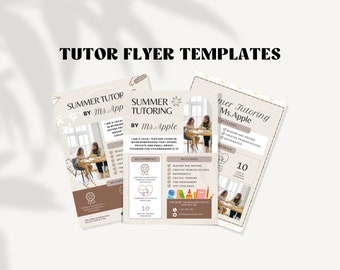 Tutoring Flyer Template | Tutoring Flyer | Tutoring Service | Summer ...
