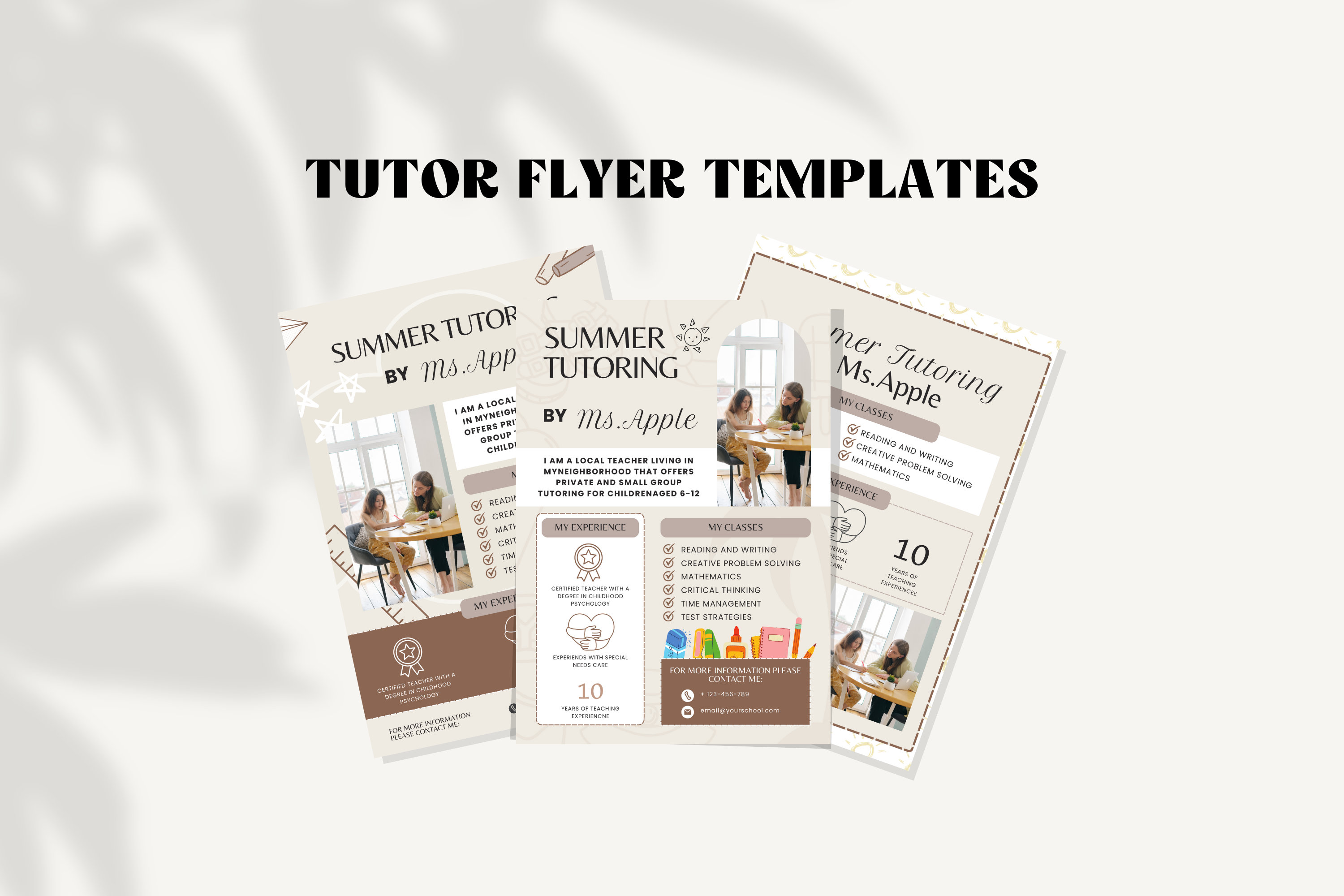 Tutoring Flyer Template | Tutoring Flyer | Tutoring Service | Summer ...