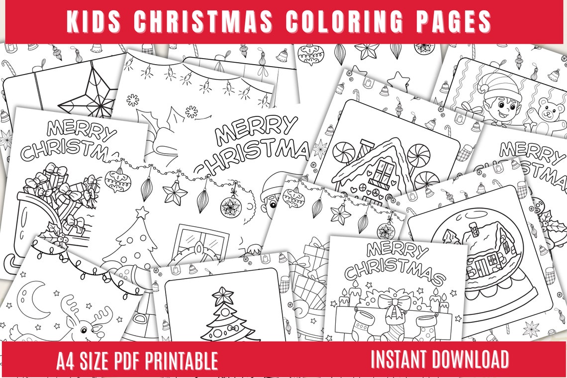 Christmas Coloring | Kids Christmas Coloring Pages | Holiday Coloring ...