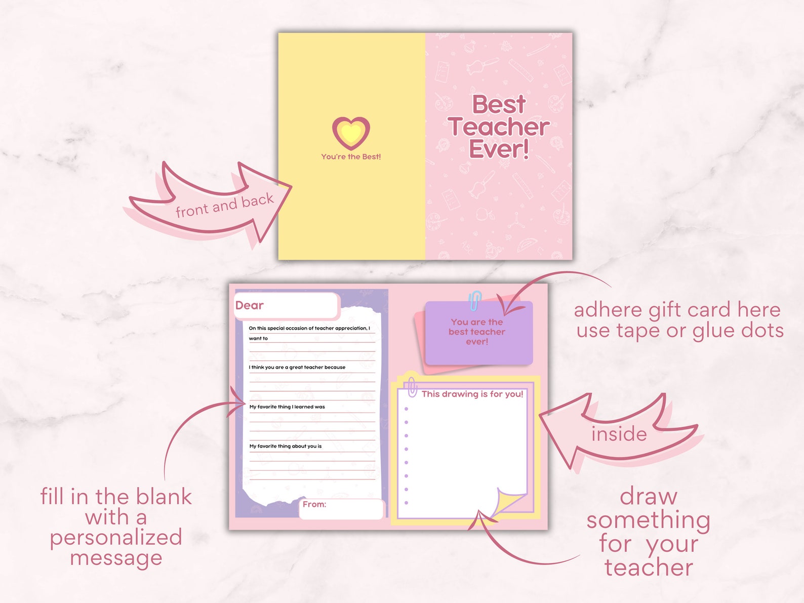 Teacher Thank You | Teacher Appreciation | Gift for Teacher | Teacher ...