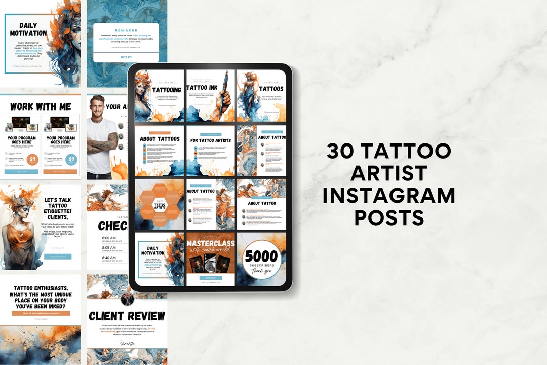 Tattoo Artist Instagram Template | Tattoo Instagram | Tattoo Artist ...