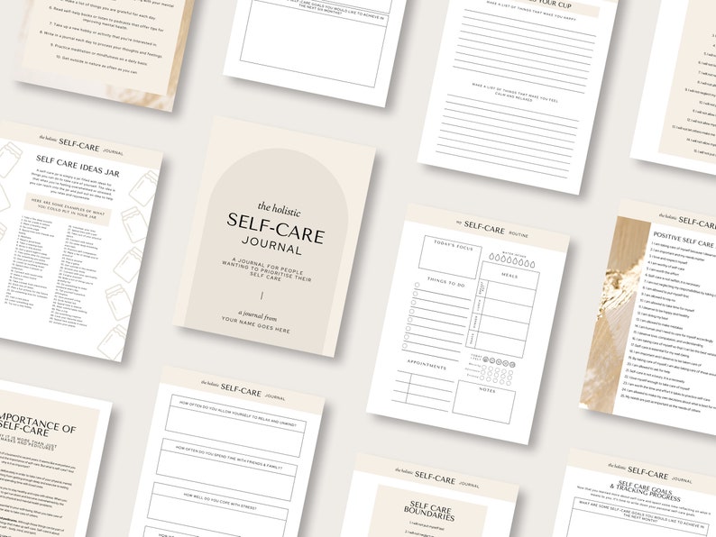 Self Care Journals Template | Self Care Journal Template | Self Care ...