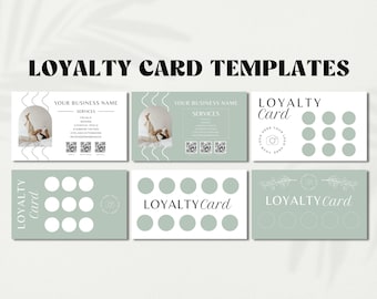 Loyalty Card Template Editable Loyalty Card Custom Loyalty Cards ...