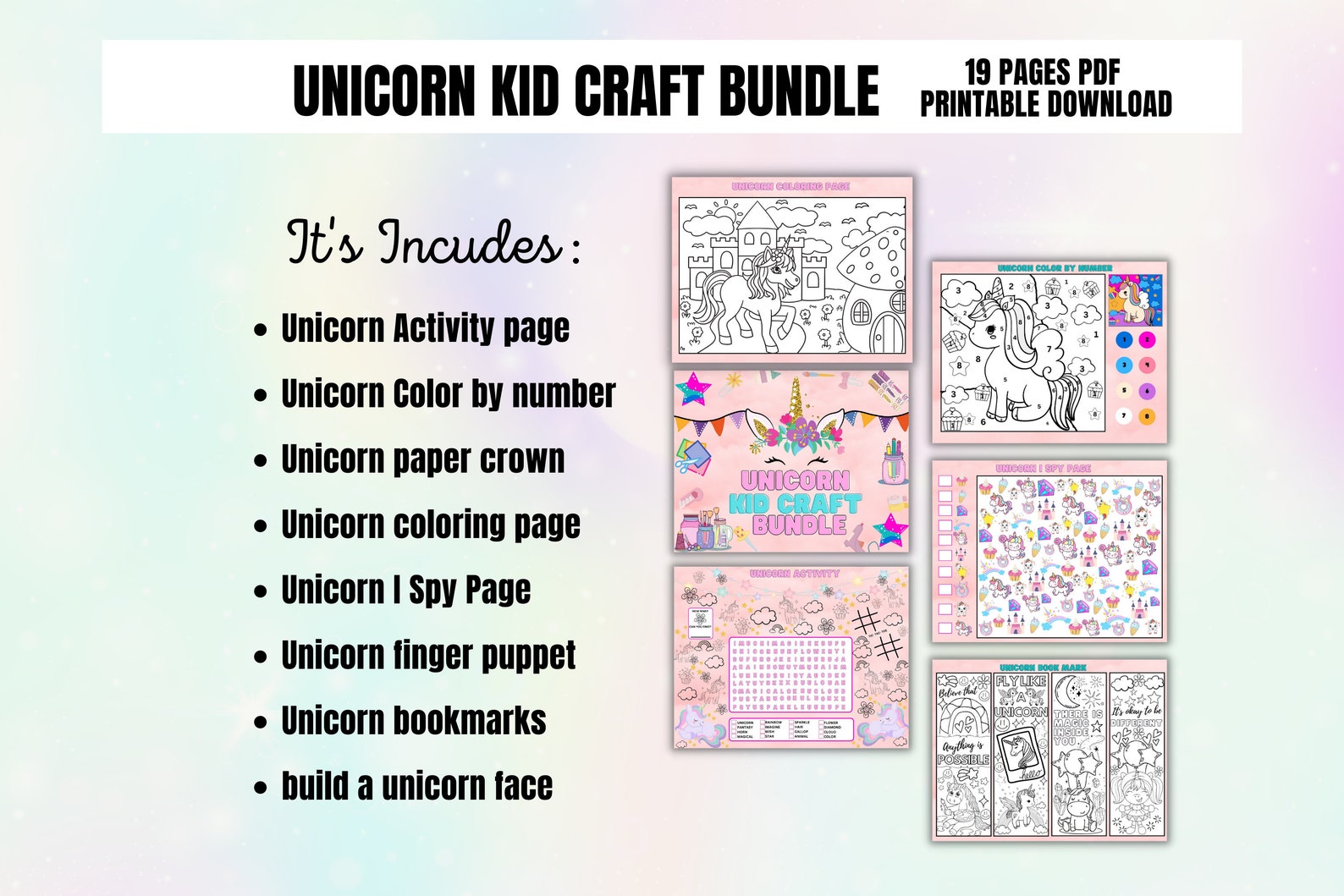 Printable Coloring Pages of Unicorns | Unicorn Printable | Unicorn ...
