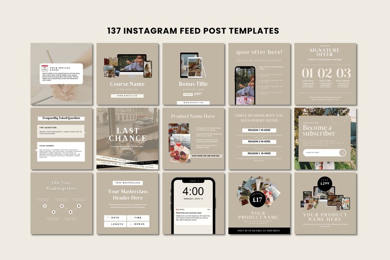 Course Templates Canva | Online Course Content Template | Canva ...