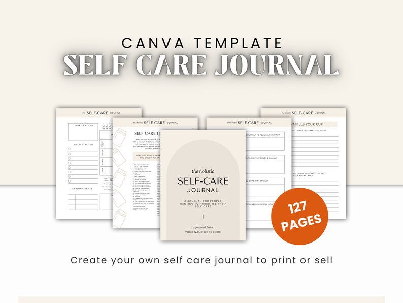 Self Care Journals Template | Self Care Journal Template | Self Care ...