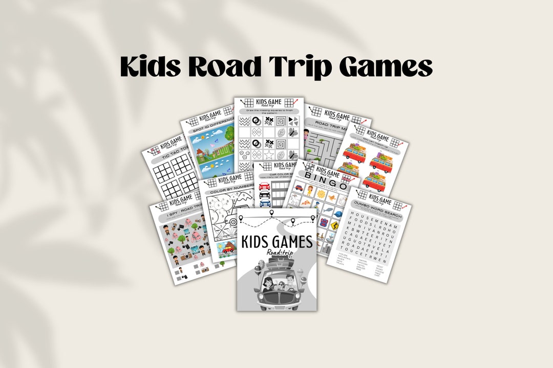 Road Trip Games | Printable Road Trip Games | Road Trip Games for Kids ...