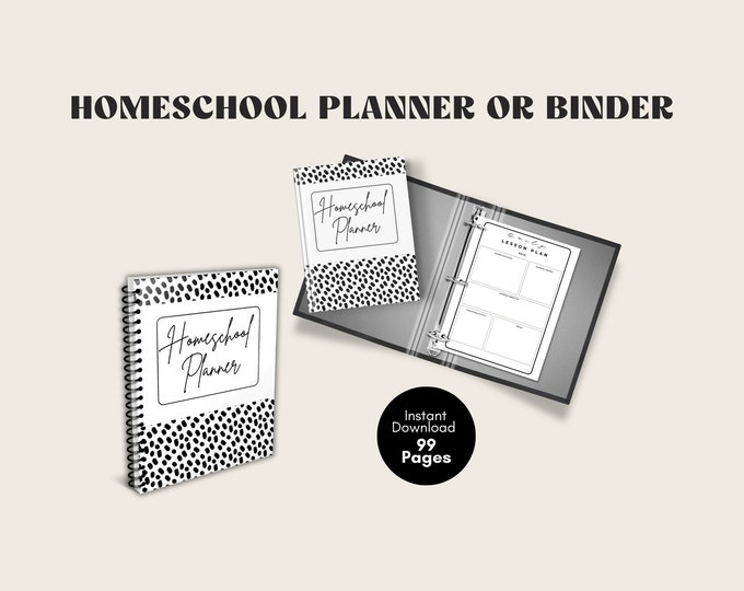 Homeschool Planner Printable, Homeschool Planner, 2025, 2026 ...