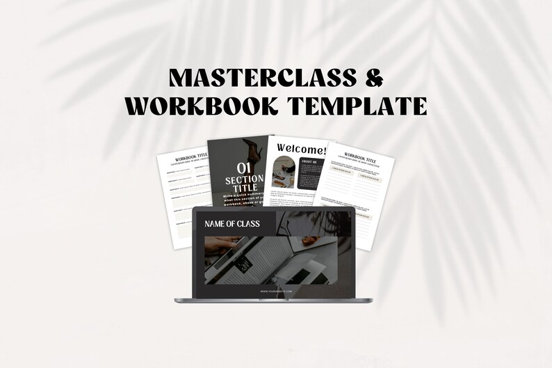 Course Templates Canva | Course Workbook Template | Online Course ...