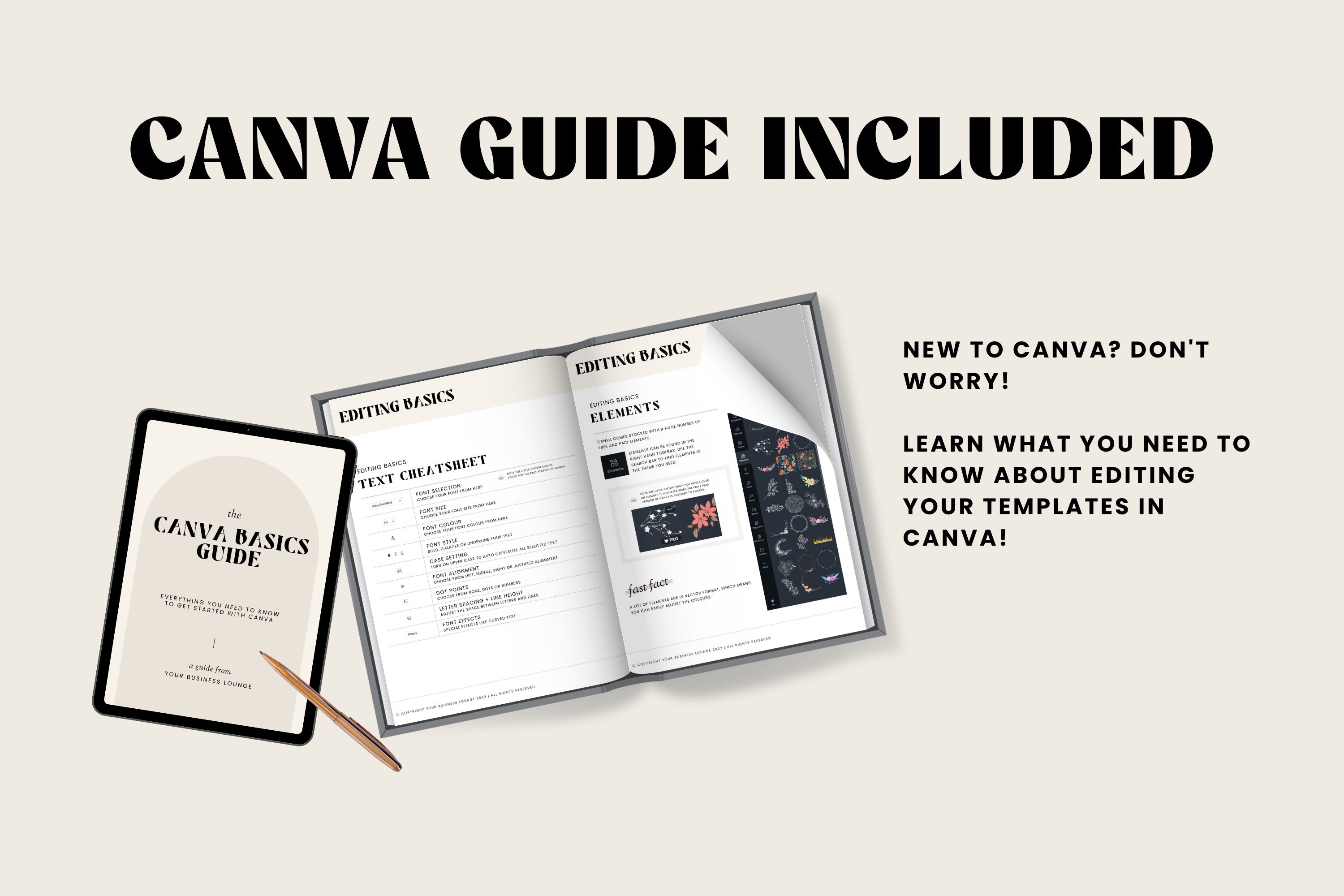 Course Templates Canva Online Course Content Template Canva Template ...