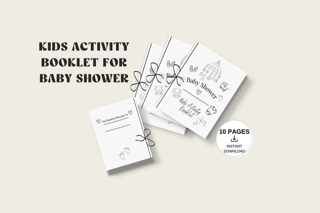 Baby Shower Booklet Printable | Baby Shower Booklet | Baby Shower ...