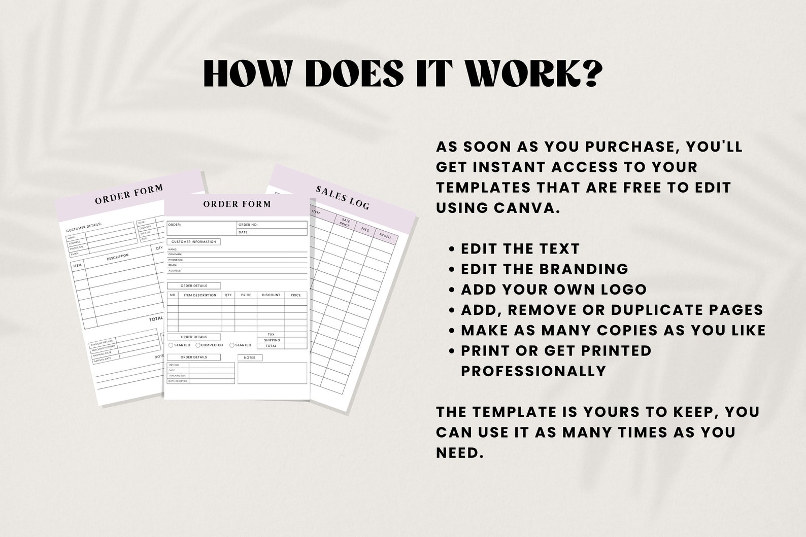 Order Form Template | Simple Order Form Template | Order Form Template ...