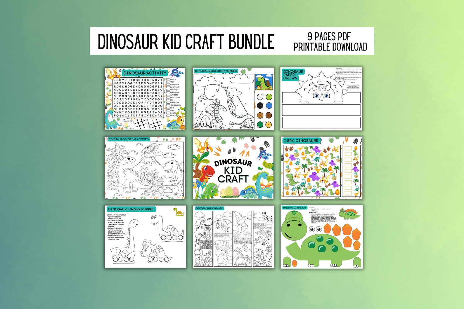 Dinosaur Craft for Kids | Dinosaur Craft Printable | Dinosaur Printable ...