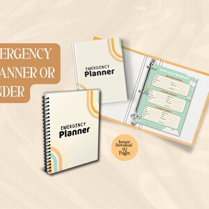 Emergency Binder Printables PDF | Family Emergency Binder | Emergency ...