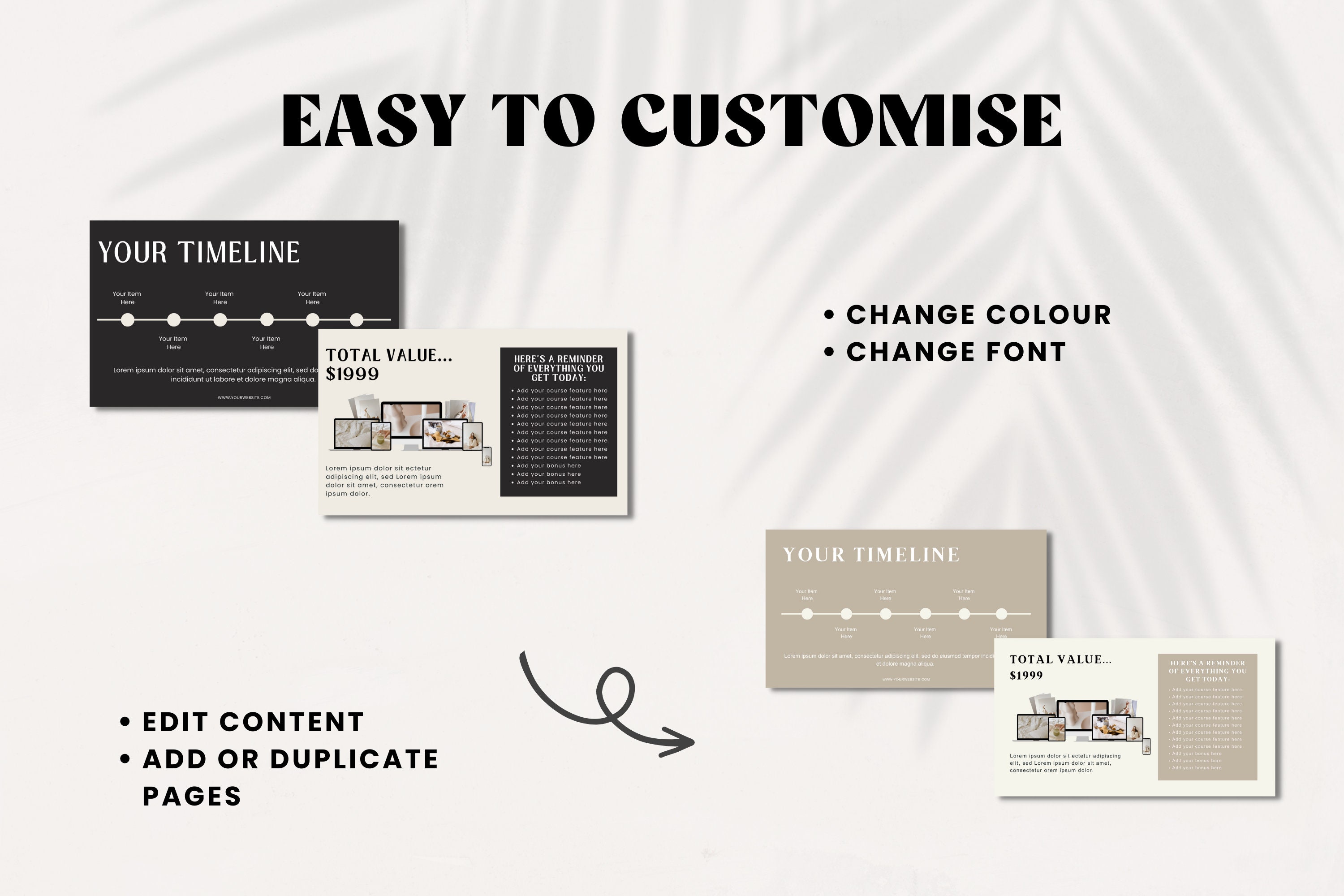 Course Templates Canva | Course Workbook Template | Online Course ...
