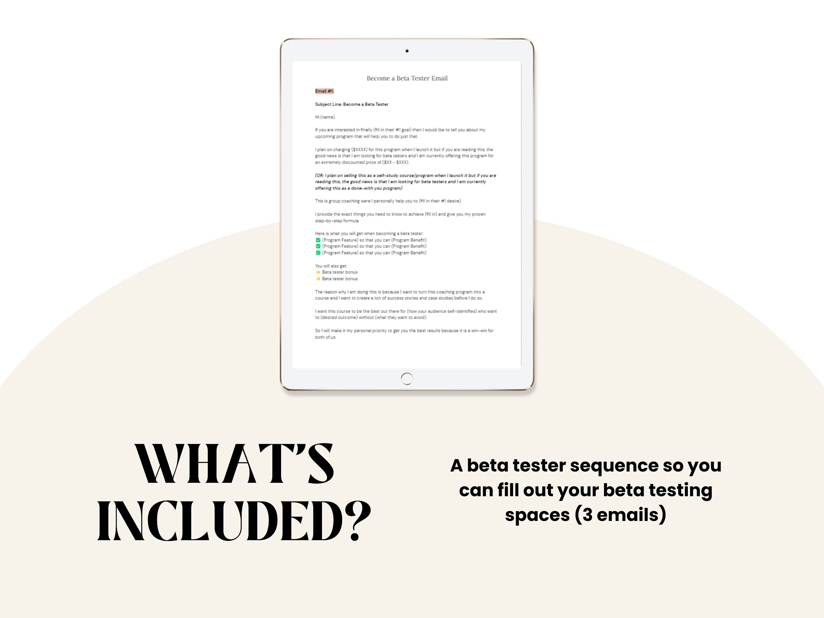 Coaching Email Templates | Welcome Series, Flash Promotion (google Docs ...