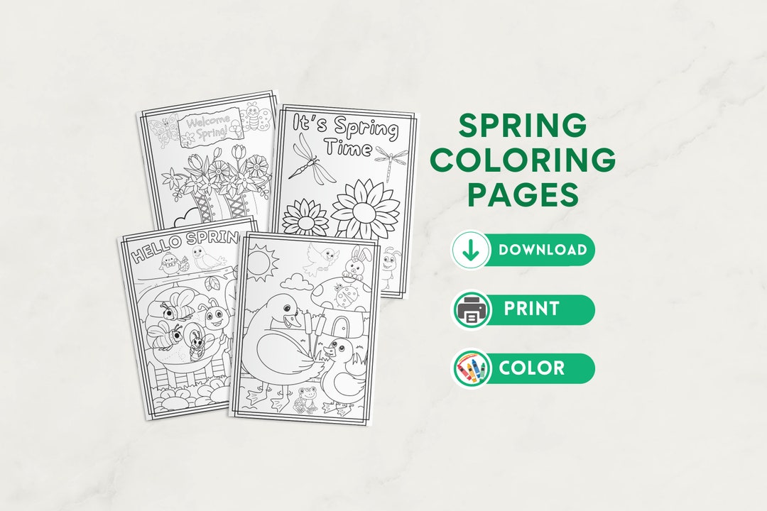 Spring Coloring Page | Spring Coloring | Kids Coloring Pages | Spring ...