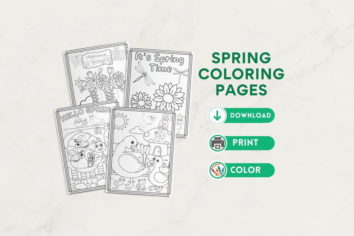 Spring Coloring Page | Spring Coloring | Kids Coloring Pages | Spring ...