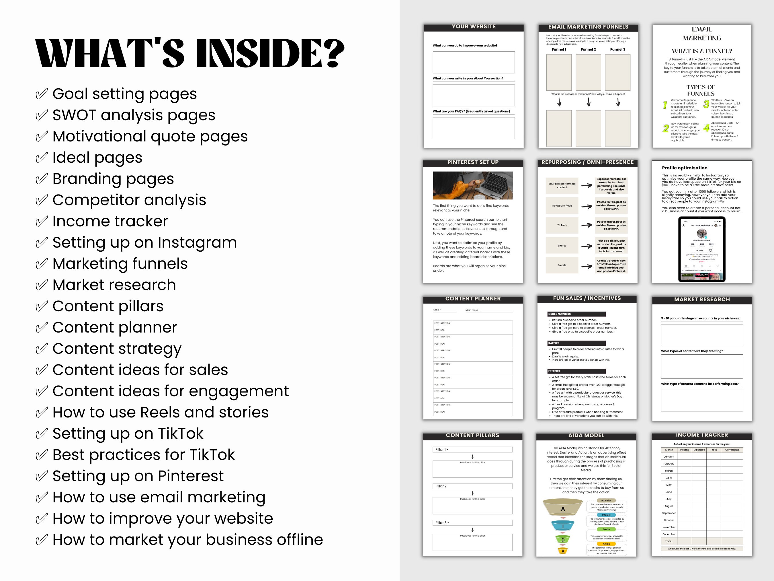 Printable Startup Business Plan Business Plan Printable Business Plan ...