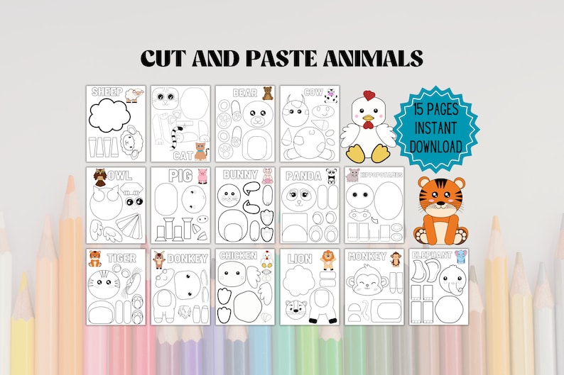 Cut and Paste Activities | Cut and Paste Printable | Cut and Paste Kids ...