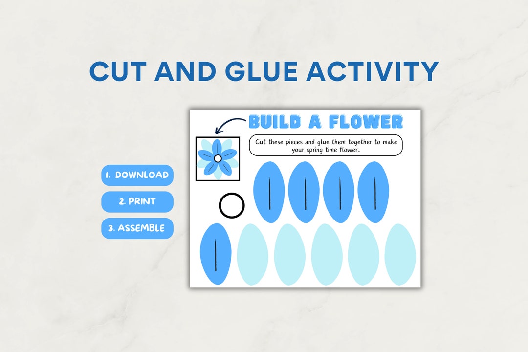 Cut and Glue | Preschool Worksheet | Preschool Activity | Cut and Paste ...