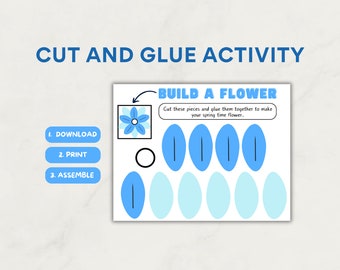 Cut and Glue | Preschool Worksheet | Preschool Activity | Cut and Paste ...