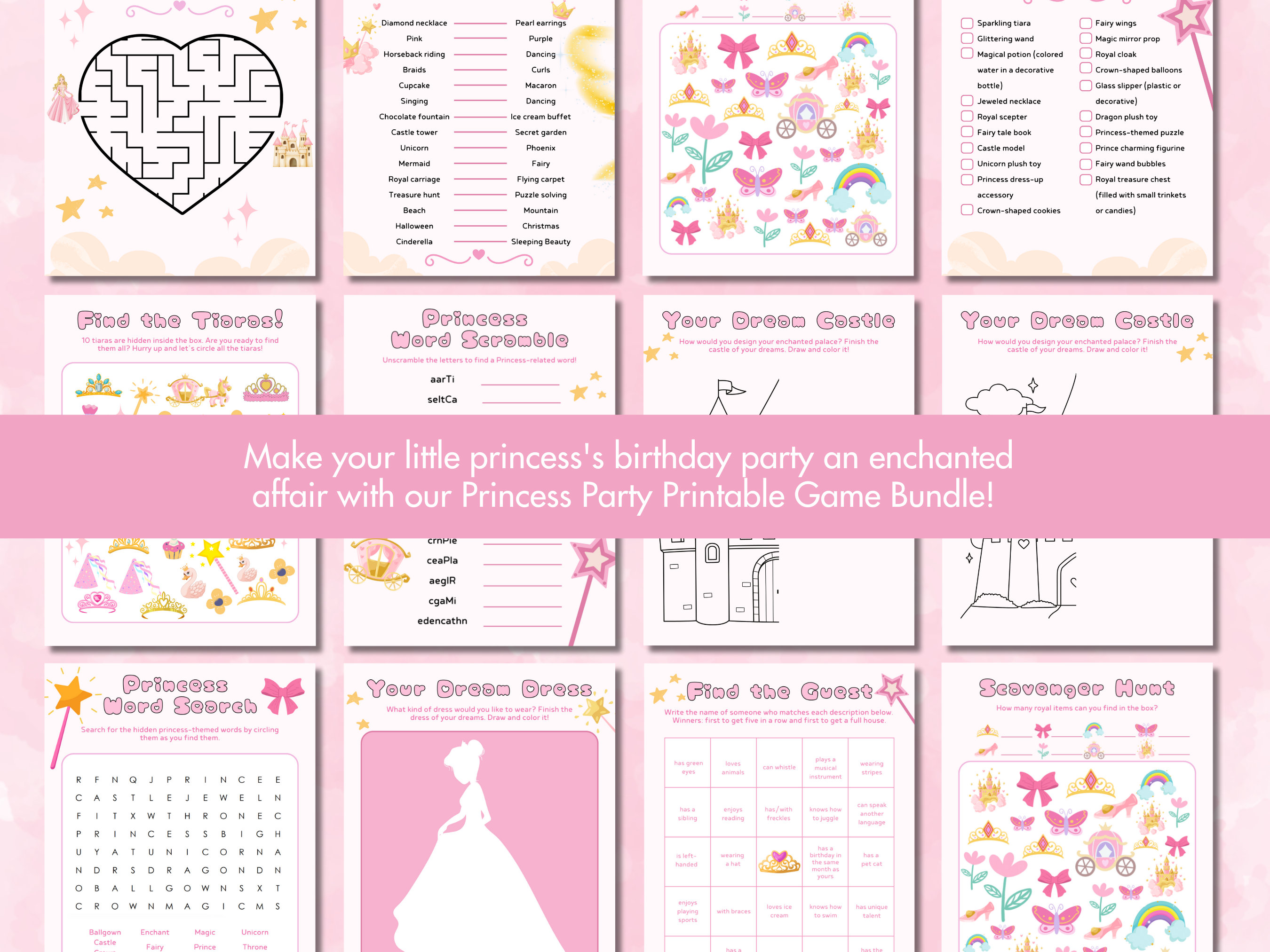 Princess Party Games | Girl Birthday Games | Birthday Party Games ...