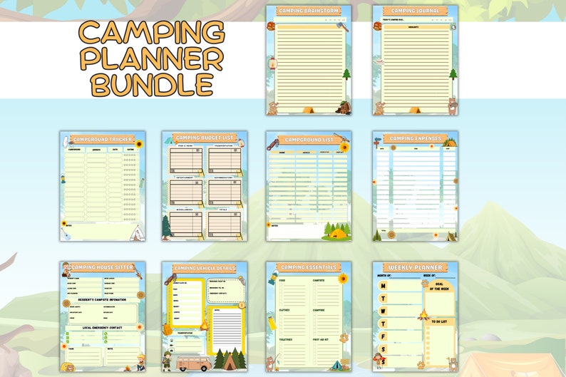Camping Planner | Camping Travel Planner | Camping Trip Planner ...