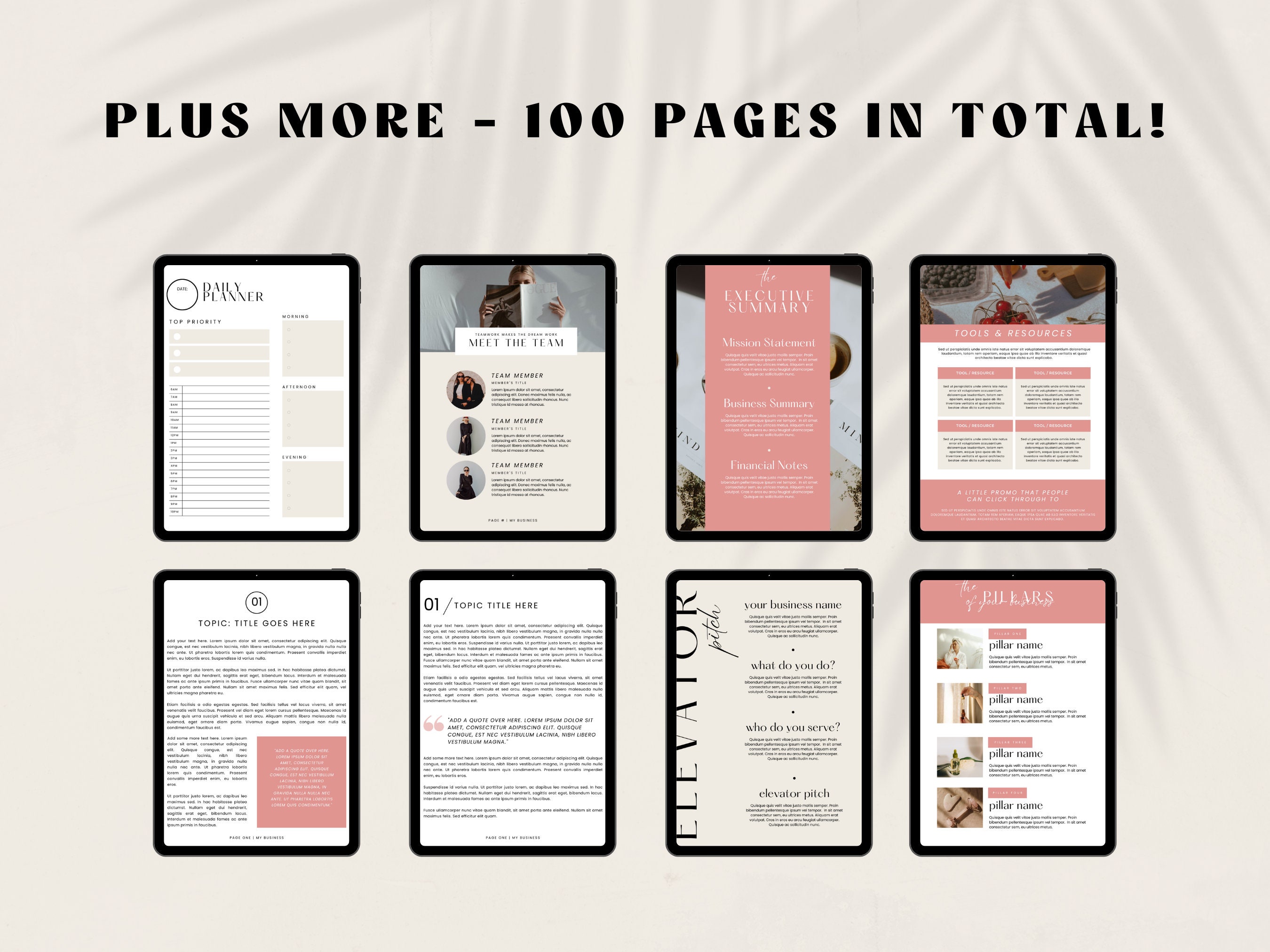 Business Plan Canva Template Startup Business Plan Template Business ...