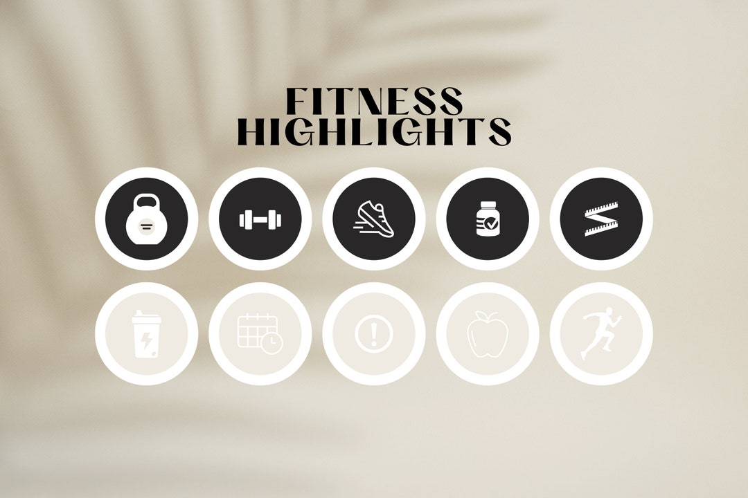 Fitness Highlight Covers | Fitness Instagram Highlight Cover | Gym ...