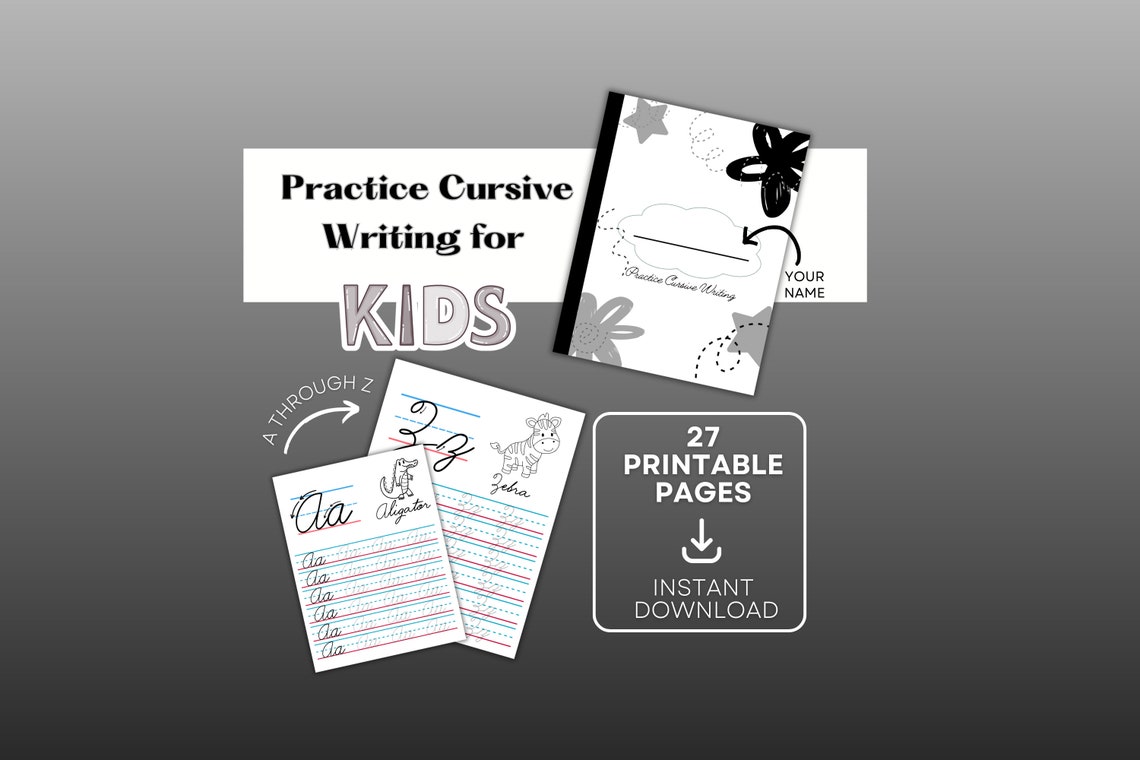 Cursive Writing Practice Sheets Printable Writing Practice Sheets ...