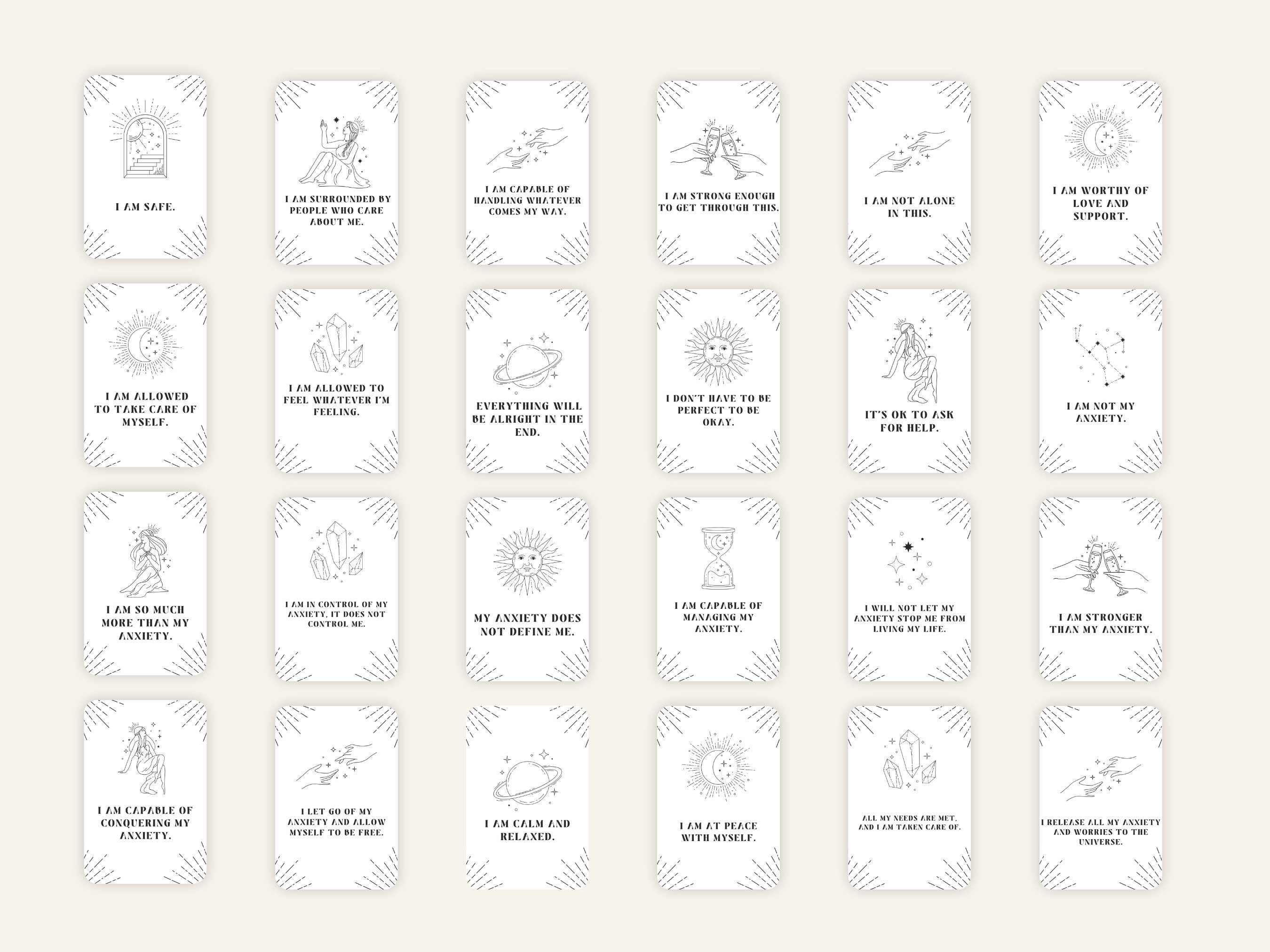Affirmation Cards Printable Mindset Affirmation Cards Affirmation Deck