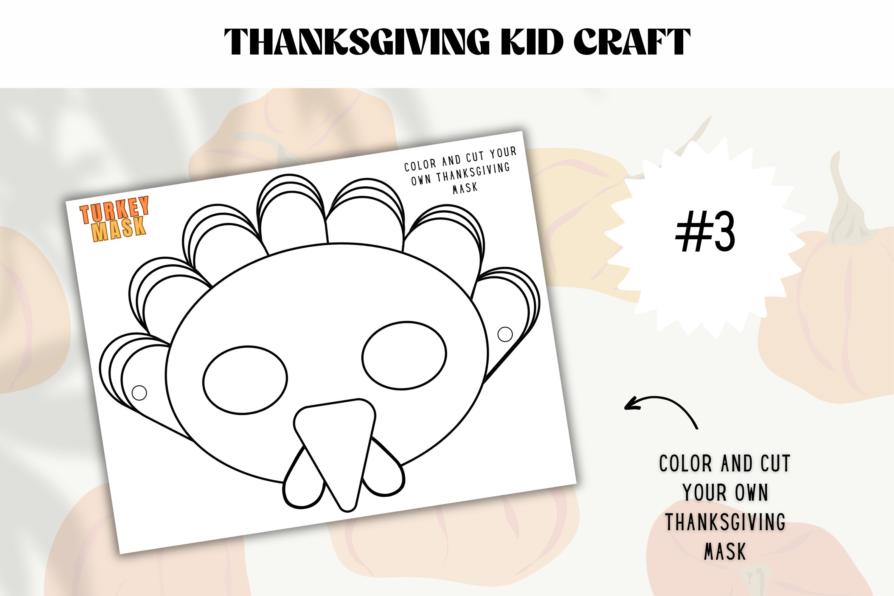 Thanksgiving Craft for Toddlers Thanksgiving (Instant Download) - Etsy