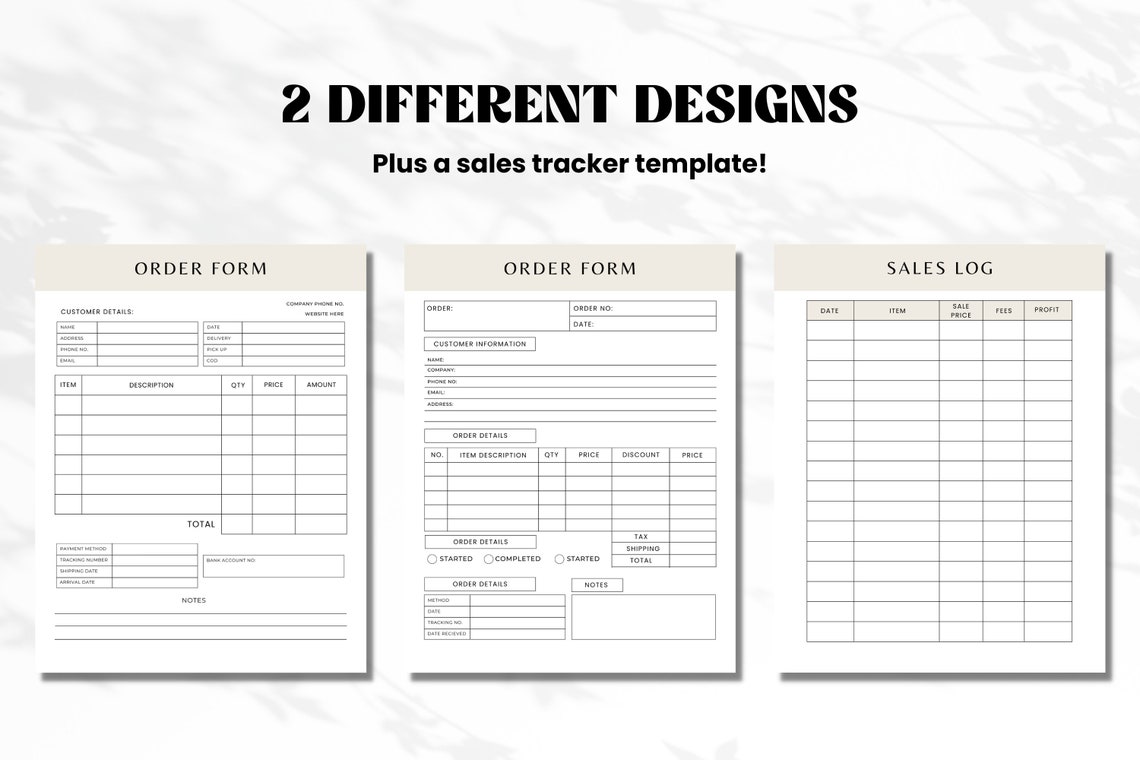 Order Form Template | Simple Order Form Template | Order Form Template ...