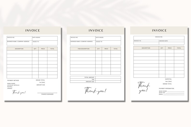 Template Invoice | Invoice Template Pages | Simple Invoice Templates ...