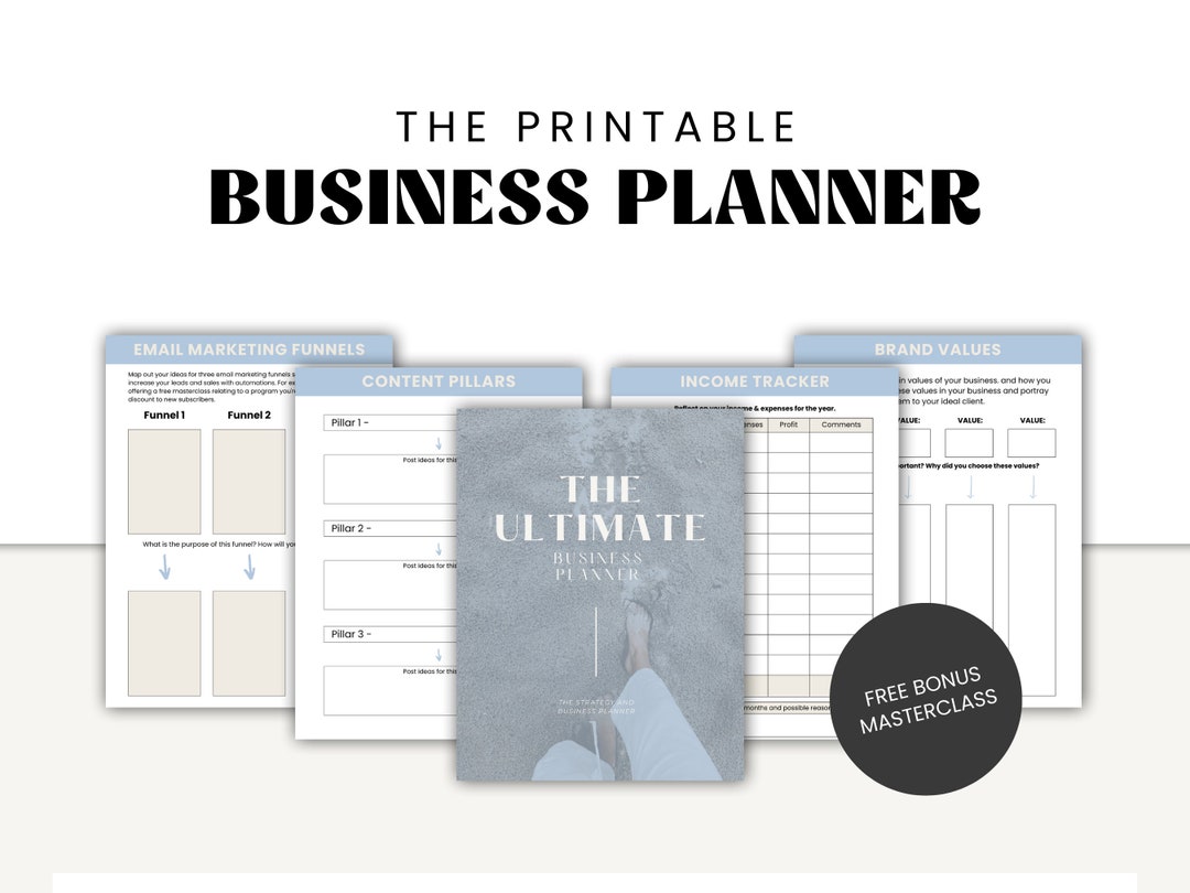 Printable Startup Business Plan Business Plan Printable Business Plan ...