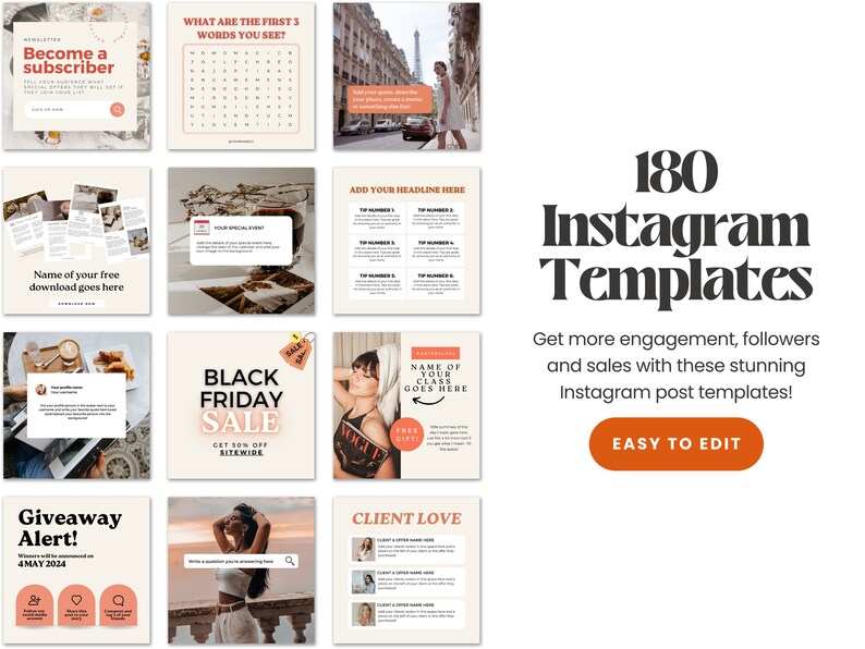 Instagram Grid Template Canva Instagram Feed Template Canva Instagram Post Instagram Canva ...