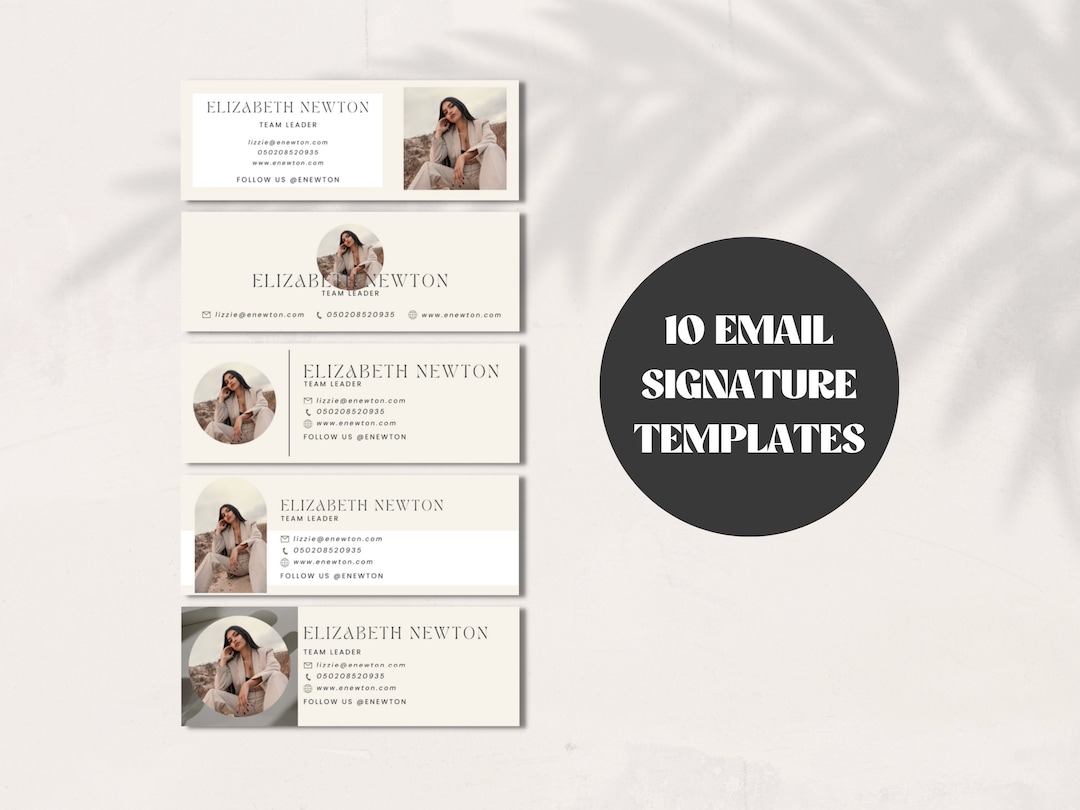Signature of Email Template | Email Signature Template | Email ...